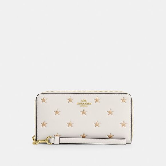 Coach | Bags | Nwt Coach Outlet Long Zip Around Wallet Star Print ...